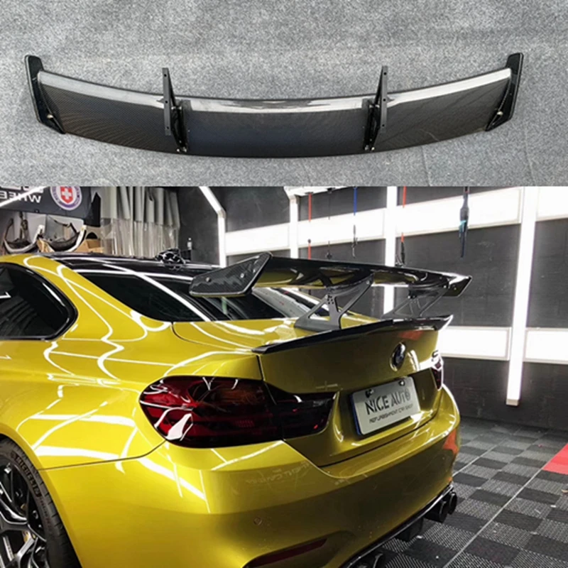 For BMW F82 F80 M3 M4 M5 M6 GTS 2 Style Carbon Fiber Rear Spoiler For ...