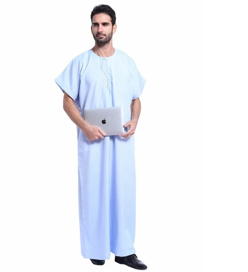 Arab Clothing Men Kaftan Dubai Abaya Robe Arab Mens Clothes Turkish ...