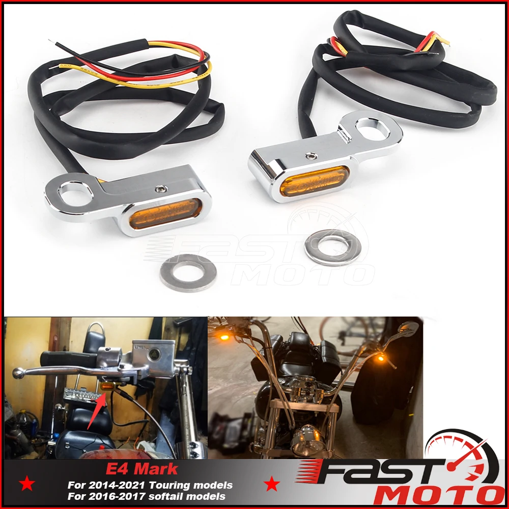 E4 Mark Mini Blinker Light Turn Signal Indicators Lamp For Harley ...