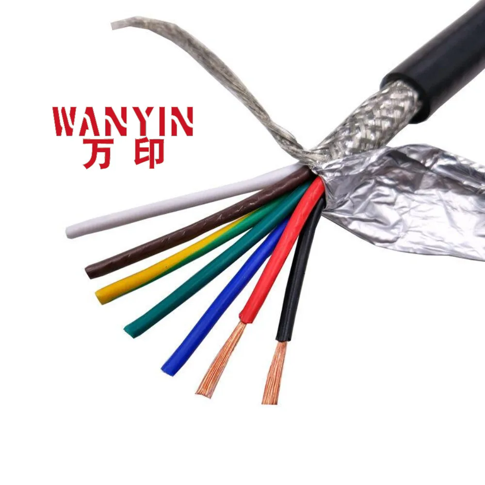 RVVP 7 cores 5 meters -Câble blindé multi core RVVP 24AWG 0.2mm 2-3-4-5-6-7-8-10-12-14-16-20 ...