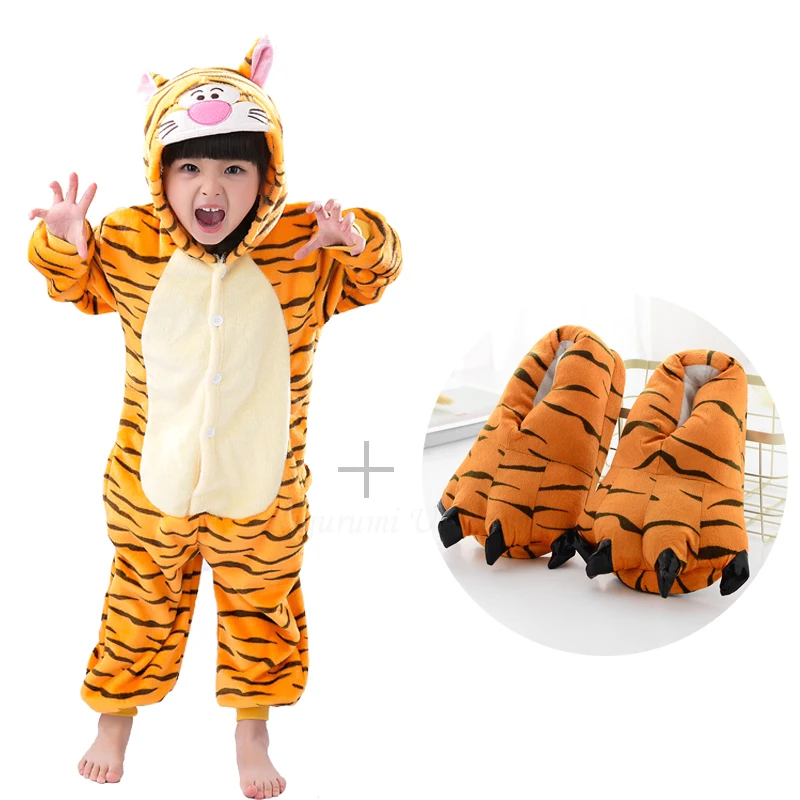 Panda Pajamas Children | Tiger Costume Children | Tiger Onesie Children ...