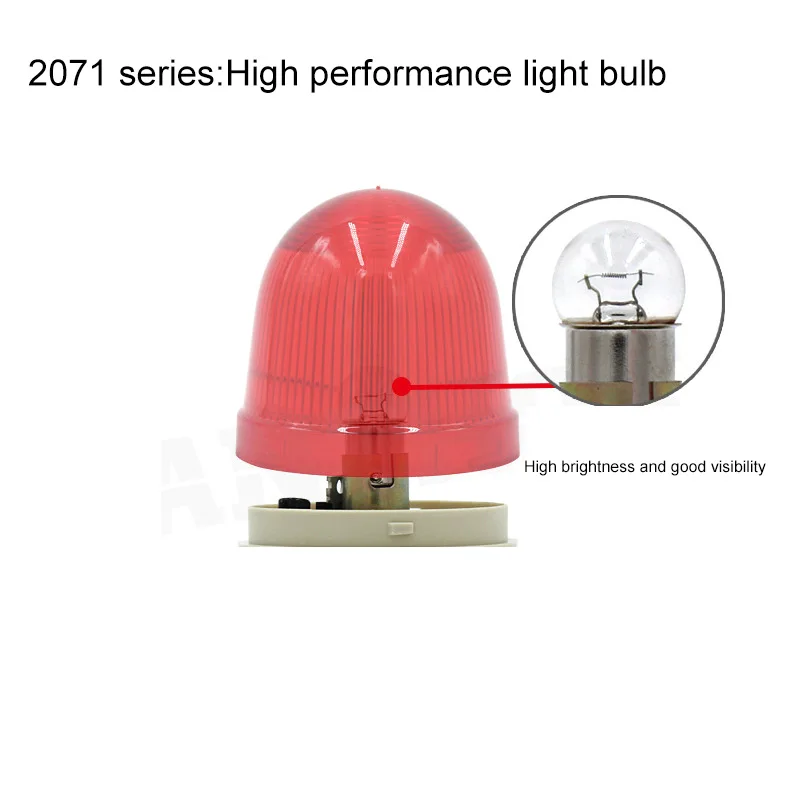 strobe light screw magnetic light bulb led siren revolving 12V 24V 110v ...