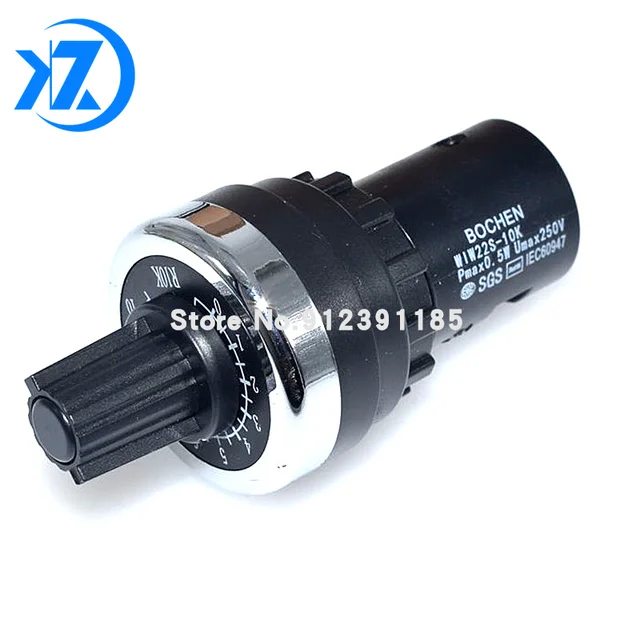 22k Potentiometer 10k Potentiometer Panel Mount VSD VFD For Variable ...