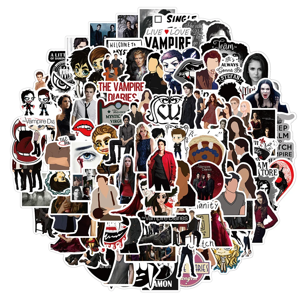10/30/50/100pcs The Vampire Diaries TV Show Stickers Decal DIY Laptop ...