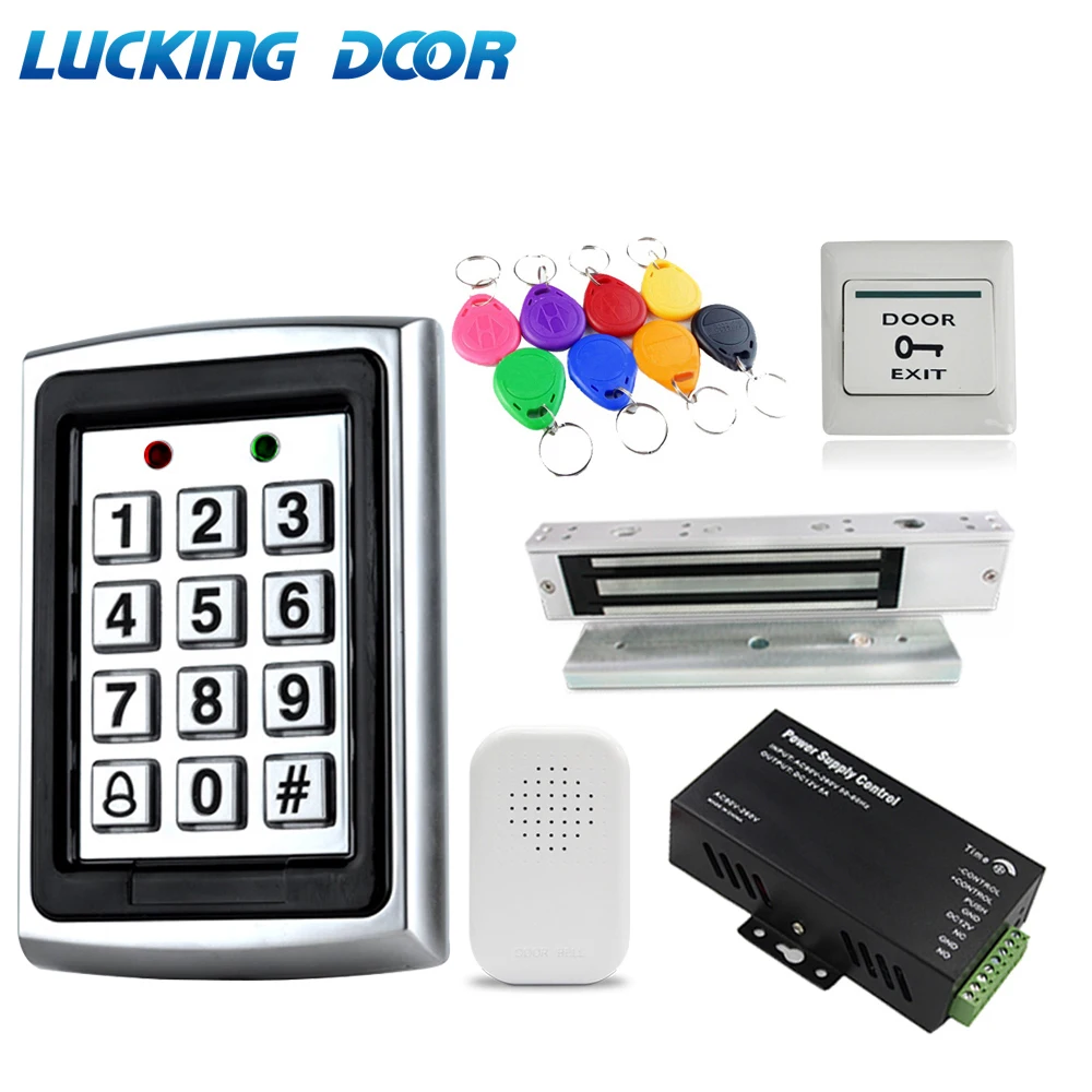 Standalone Metal Keypad Electronic Lock Power Supply Dc12v Door Exit ...