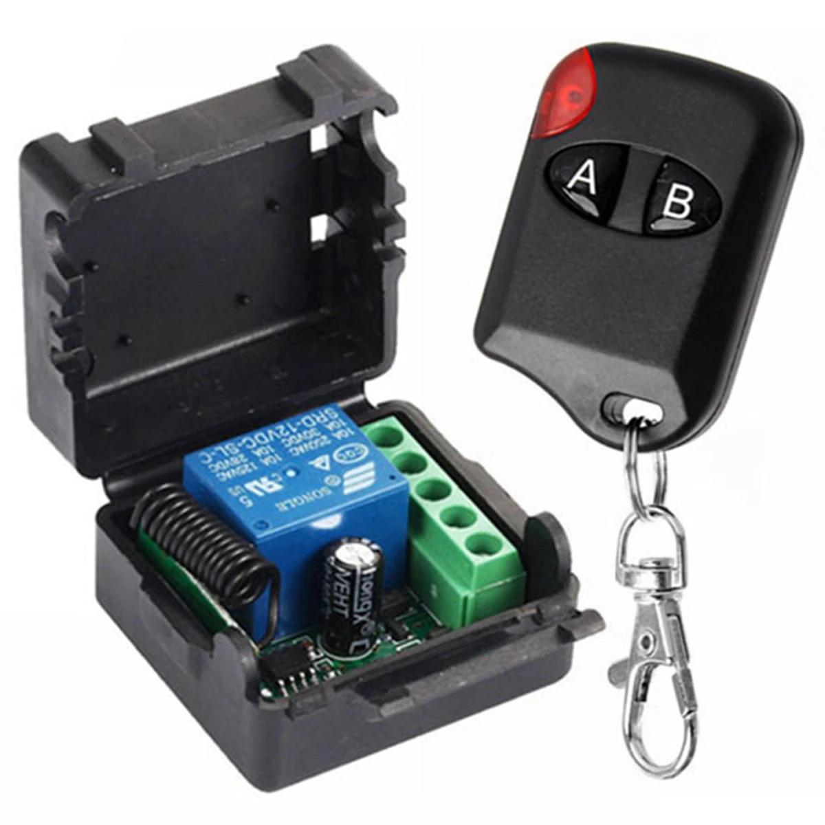 SOONHUA 2 Button Wireless RF Transmitter Remote Control Switch Relay ...