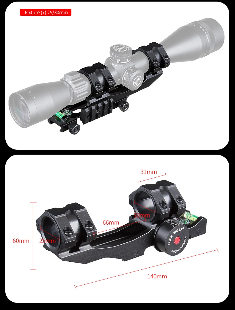 Bubble Level Rifle Scope Mount Hunting Holder Mounts 25.4/30/34/35mm Degree Indicator Rings ...