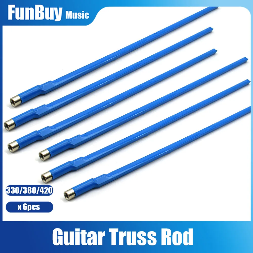 6pcs TWO WAY OR TWO COURSE Steel GUITAR TRUSS ROD for Acoustic Guitar ...