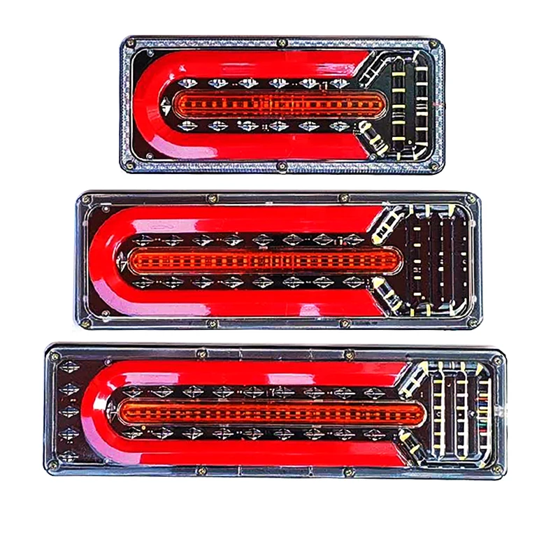 2x 24v Waterproof Led Rear Tail Stop Reverse Indicator Light Truck ...