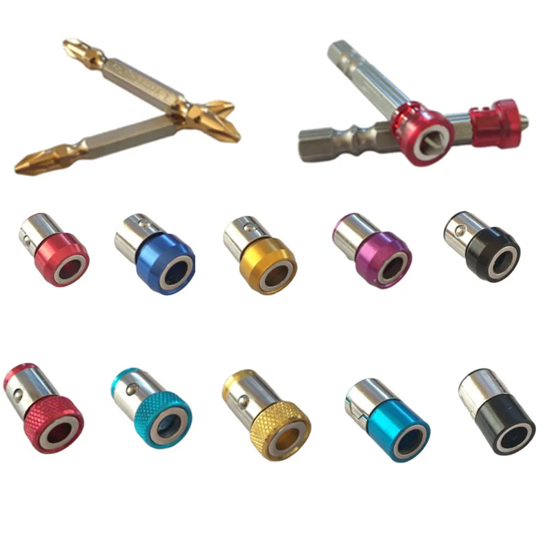 1-4-Metal-Screwdriver-Bit-Universal-Magnetic-Ring-Magnetic-Ring-For-6 ...