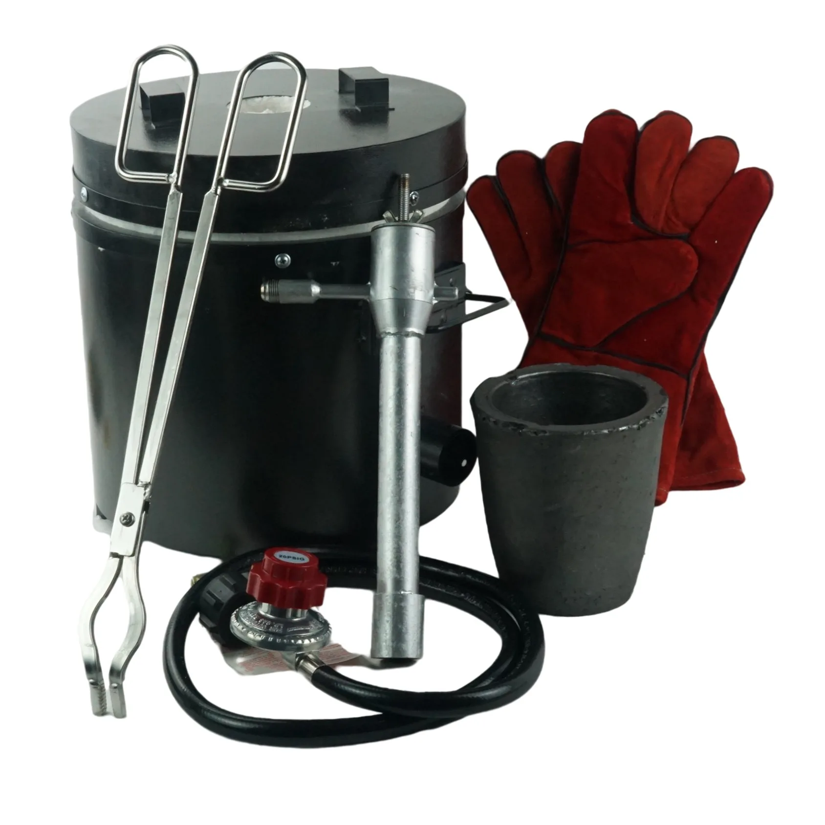 6KG Propane Melting Furnace Kit 1300°C Casting Refining Smelting ...