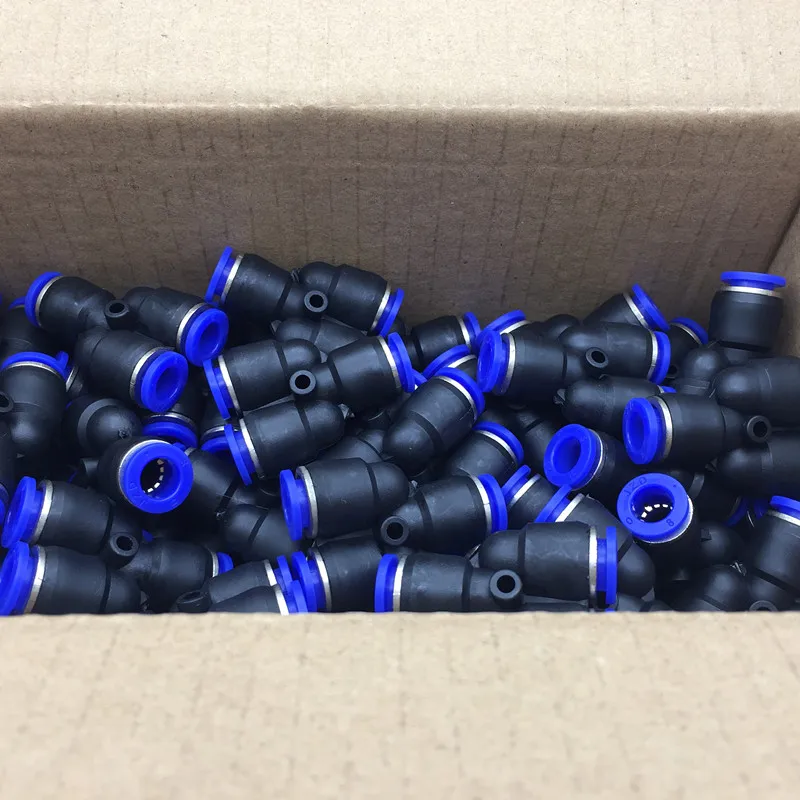 100pcs/pack PY Pneumatic fittings Y type 3-way for 4mm 6mm 8mm 10mm ...