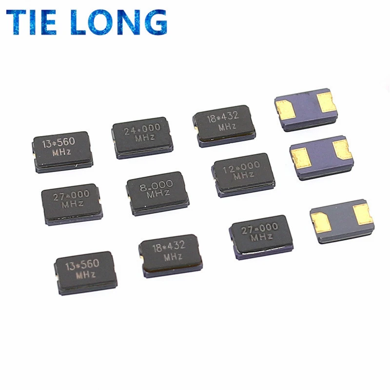 10pcs 8mhz 10mhz 11.0592mhz 12mhz 13.56mhz 16.000mhz 20mhz 24mhz 8.000mhz 16mhz 2pin 5032 Smd ...