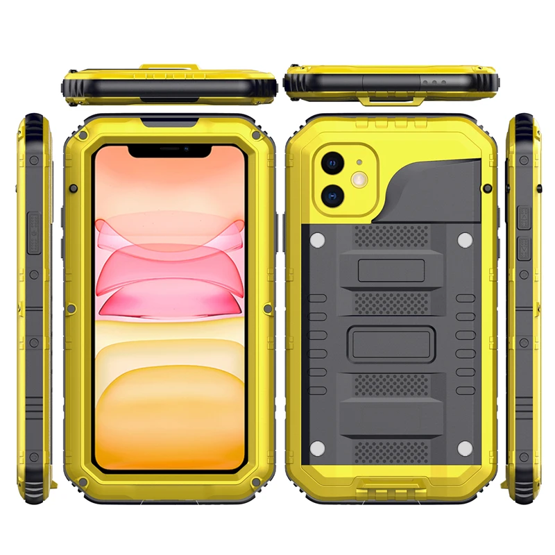 360-Heavy-Duty-Metal-Armor-Protection-Case-IP68-Waterproof-Shockproof ...