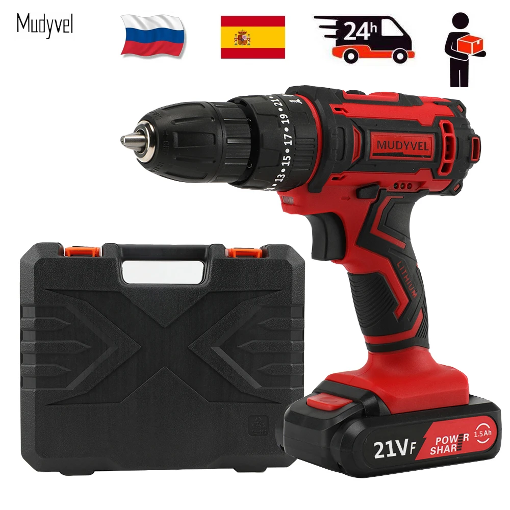 Taladro Inalámbrico Mini, herramientas eléctricas de 21V, 3/8 pulgadas ...