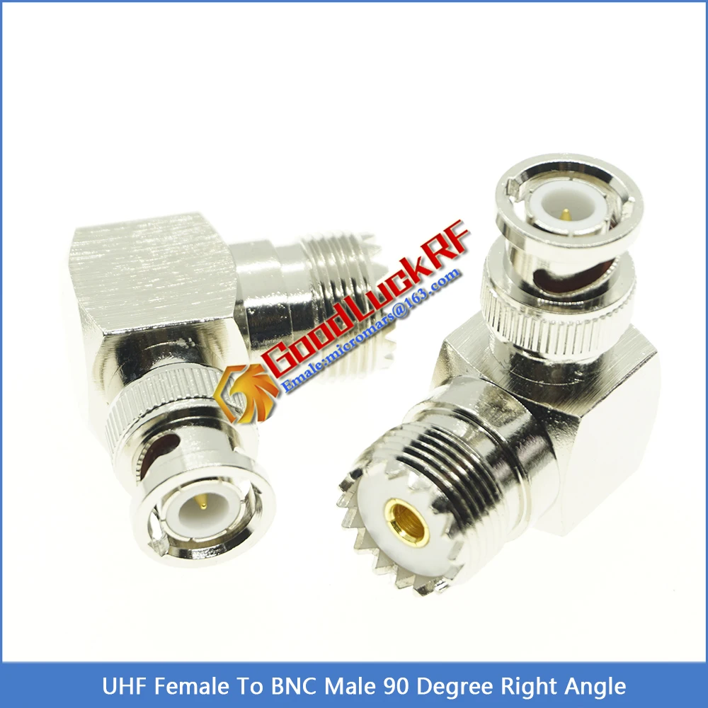 Conector de Cable BNC Q9 a UHF PL259, conector macho a UHF, conector hembra, ángulo recto de 90 ...