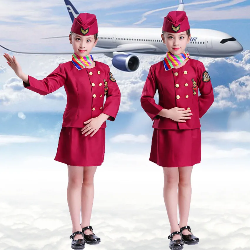 Flight Attendant Costume For Kids