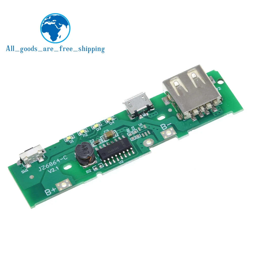 5v 1a Power Bank 18650 Charger Board Module Charging Circuit Pcb Board ...