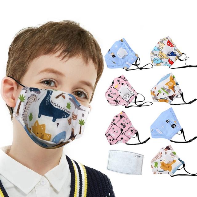 Kids Cartoon Dust PM2.5 Cotton Masks