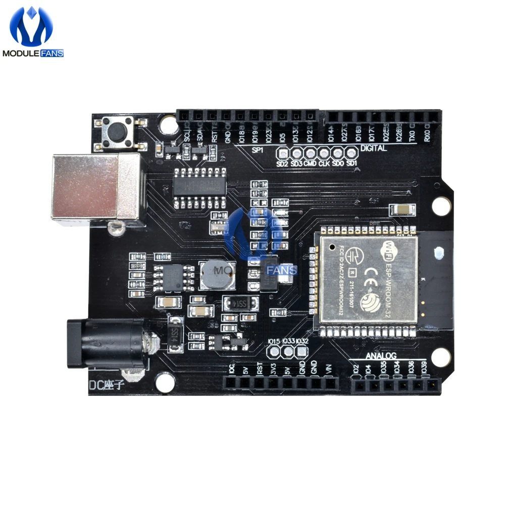Dc 5v-12v Esp32 Development Board For Arduino R3 Wemos D1 R32 Mini Wifi ...