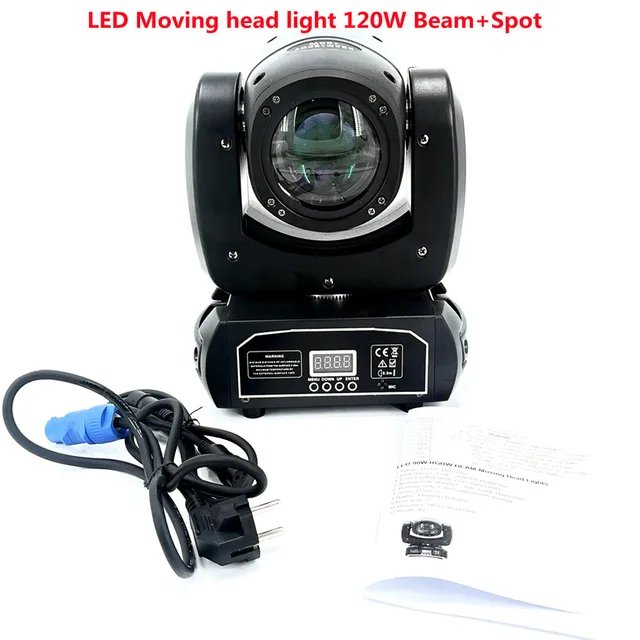Mini LED Moving Head Light 120W Beam Spot 8 Rotating Prisms Dmx 512 ...