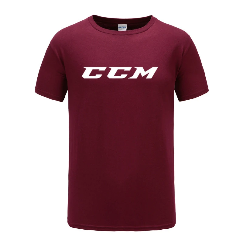 men's street T shirt Ccm Logo Hockey Man T Shirt men cotton tshirt ...