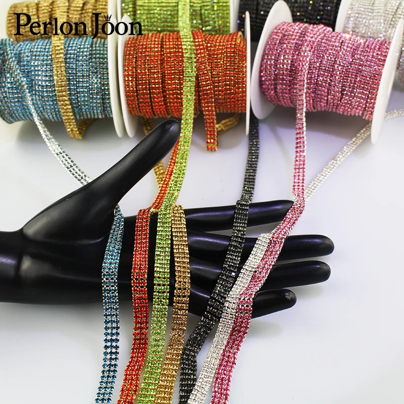 1 ярд, 3 ряда, разноцветные стразы, отделка, покрытие, кристальная ...