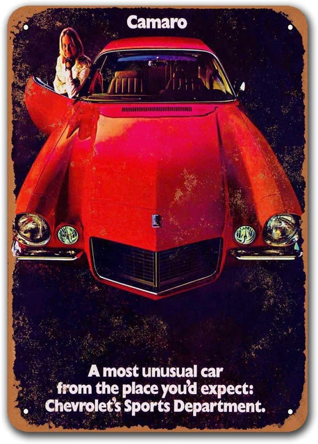 Camaro Metal Sign Man Cave