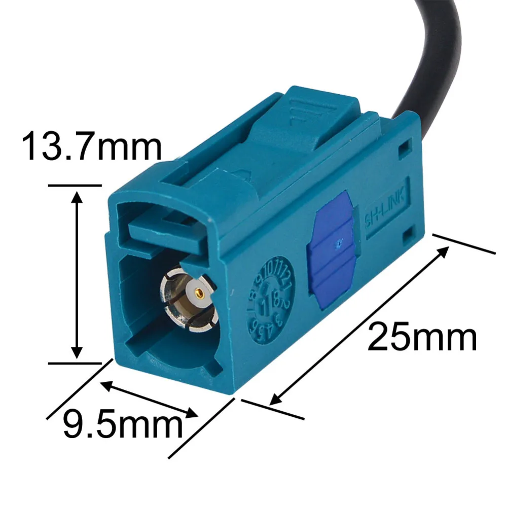 2 шт. Fakra Z обжимной синий/5021 нейтральный разъем кодирования для коаксиального кабеля RG58 ...