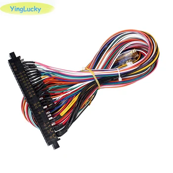 Jamma 28 pin Arcade cable length wire harness Joystick button connector ...