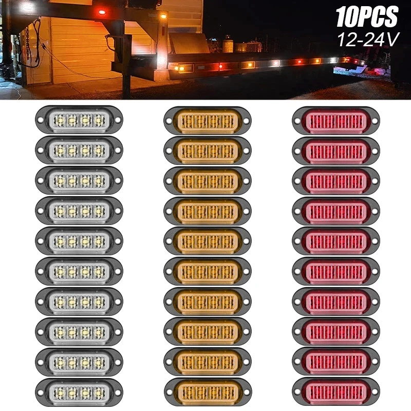 10pcs-Caravan-Accessories-12V-24V-Truck-Side-Lamp-Warning-Tail-Lorry ...