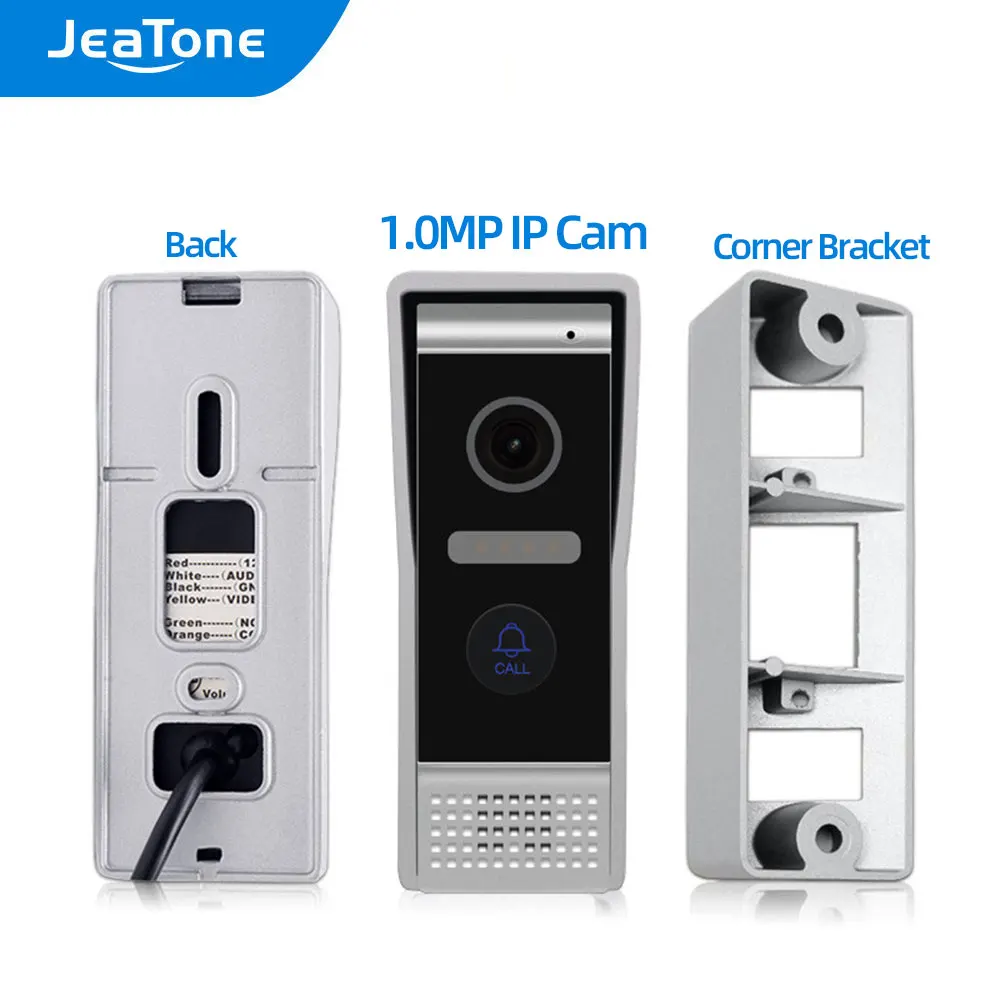 JeaTone 1.0MP/IP Video Door Phone Aluminum Door Bell High Resolution ...