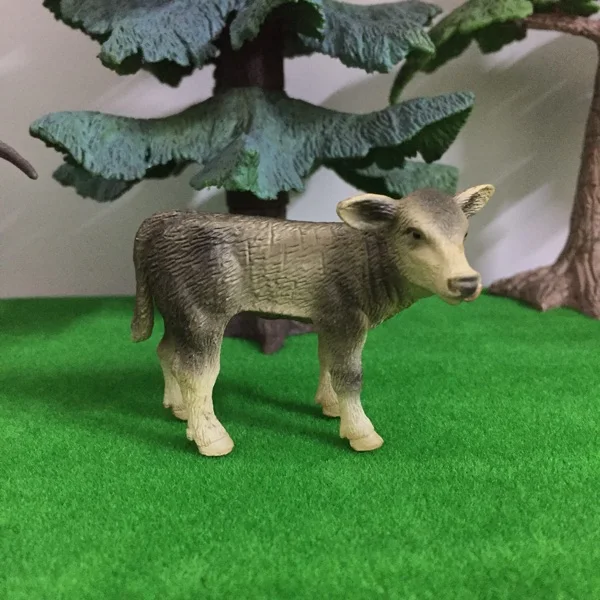 Pequeña mini figura de pvc modelo de juguete lamer pequeña vaca fuera ...