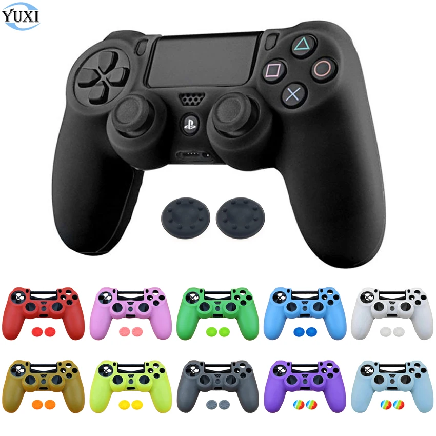 YuXi-Soft-Silicone-Gel-Rubber-Case-Cover-For-Sony-Dualshock-4-PS4-DS4 ...
