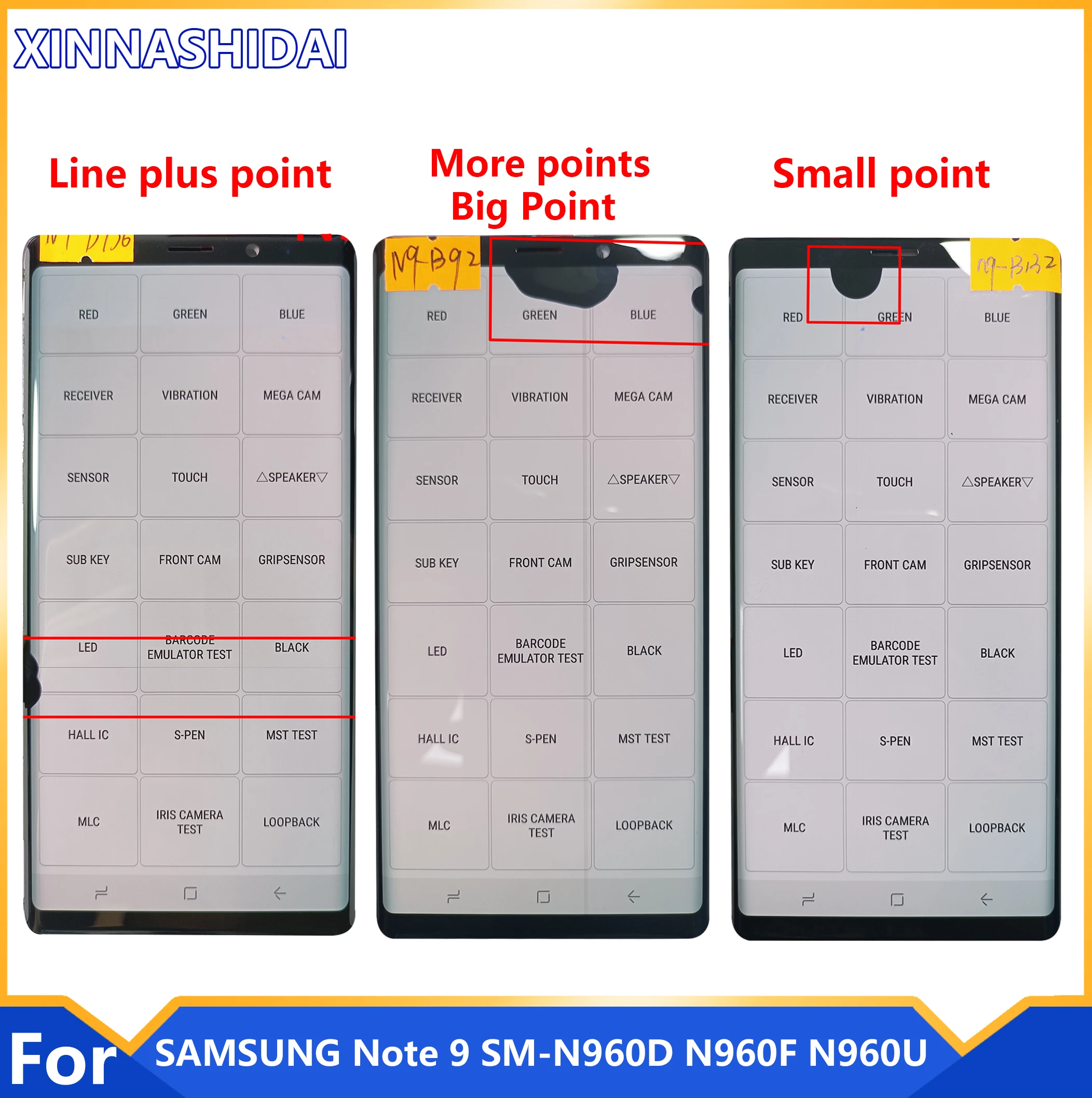 터치 스크린 디지타이저 어셈블리 포함 오리지널 LCD, 삼성 갤럭시 노트 9 SM N960D N960F N960U 디스플레이 ...