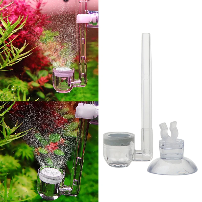 Mini Aquarium CO2 System Bubble Diffuser U Shaped Atomizer Clear ...