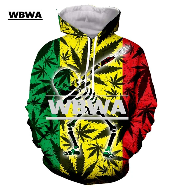 Black And Green Sweatshirt Marijuana