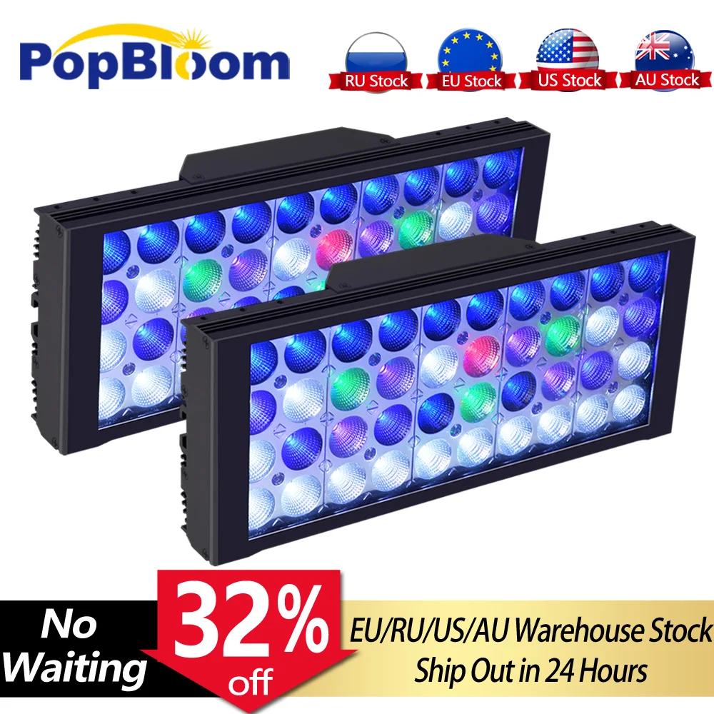 PopBloom Led Aquarium Light Led Marine Aquarium Led Lighting Reef Led ...