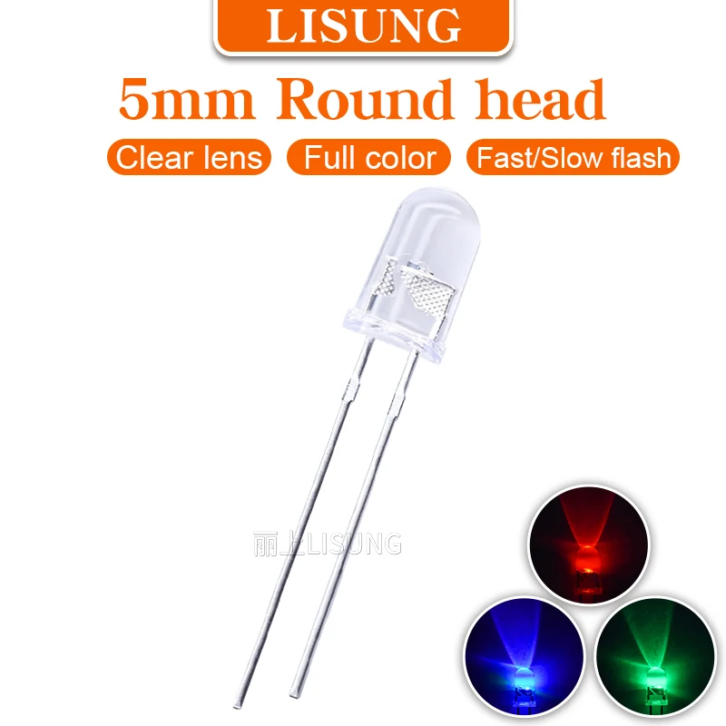 1000Pcs-Bag-5mm-Rgb-Led-2-Legs-Fast-Slow-Flashing-Round-Water-Clear ...