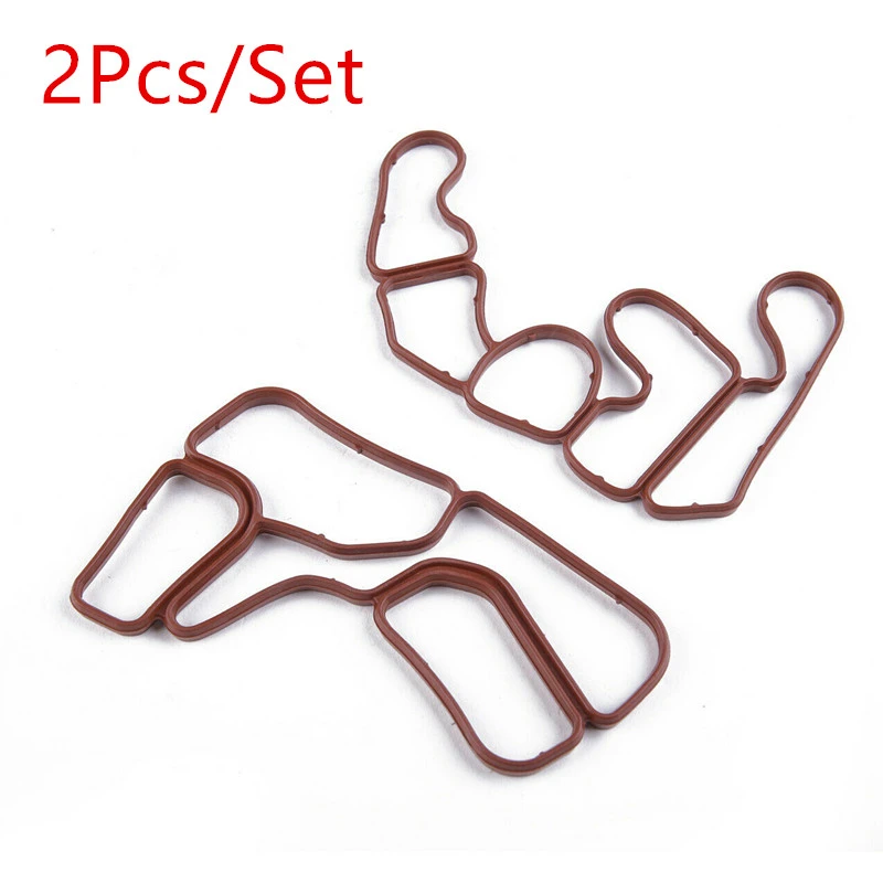2pcs/set Engine Oil Cooler Housing Gasket Seal M272 M273 For Mercedes ...