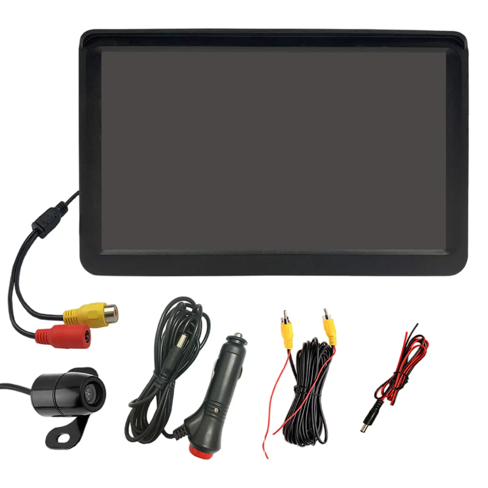 Rear View Car Monitor Lcd 7 In 170° Viewing Angle 12v Hd Lens Reverse ...