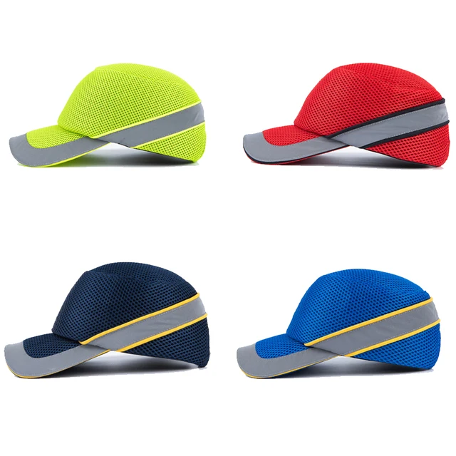 Reflective Work Safety Protective Helmet Bump Cap Hard Inner Shell ...