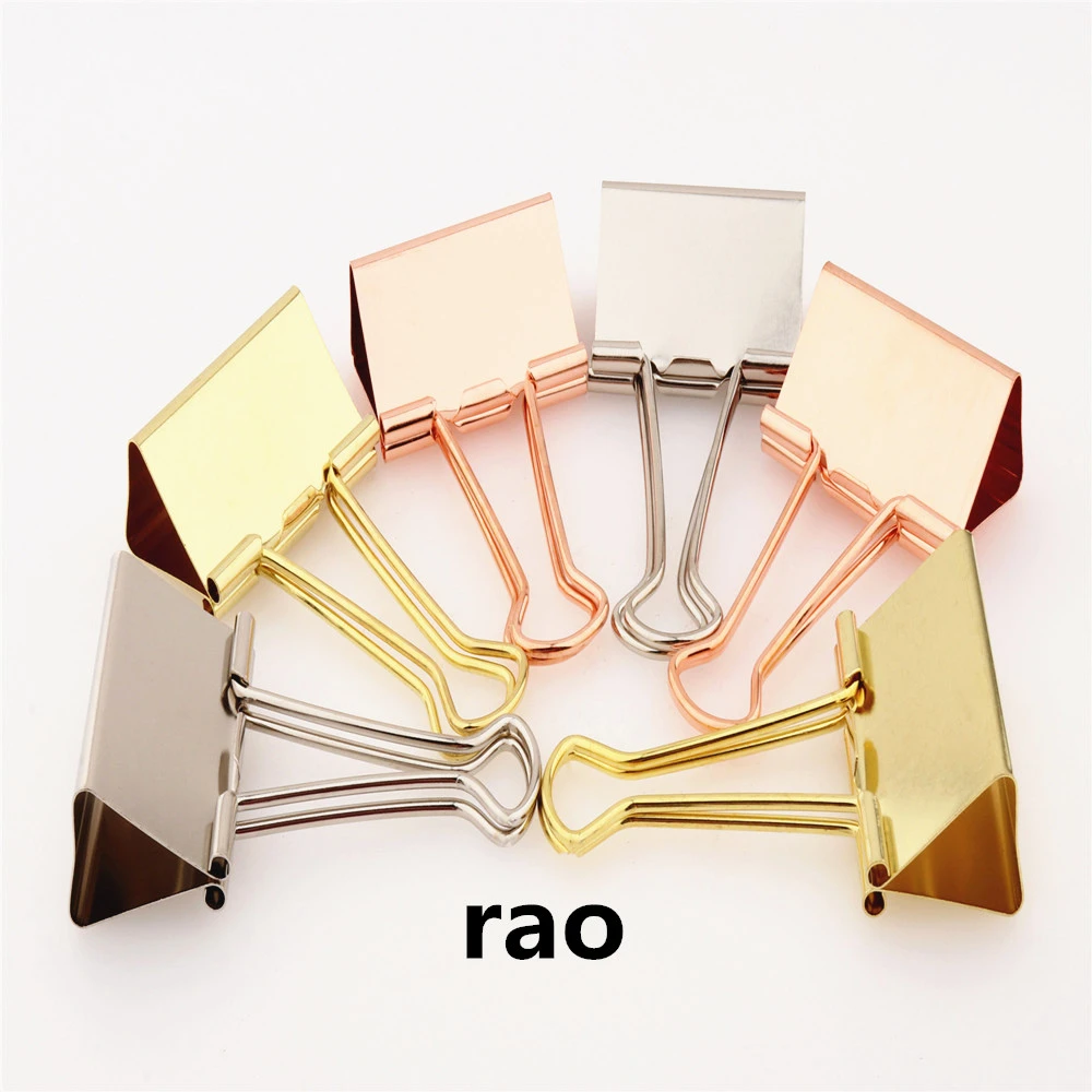 High quality 15mm 19mm 25mm 32mm 41mm 51mm Clamp Paper Binder Clips ...