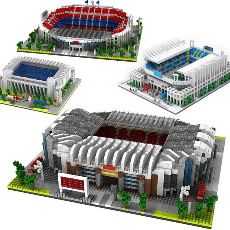 Mini Football Stadium Building Blocks World Football Stadium Field ...