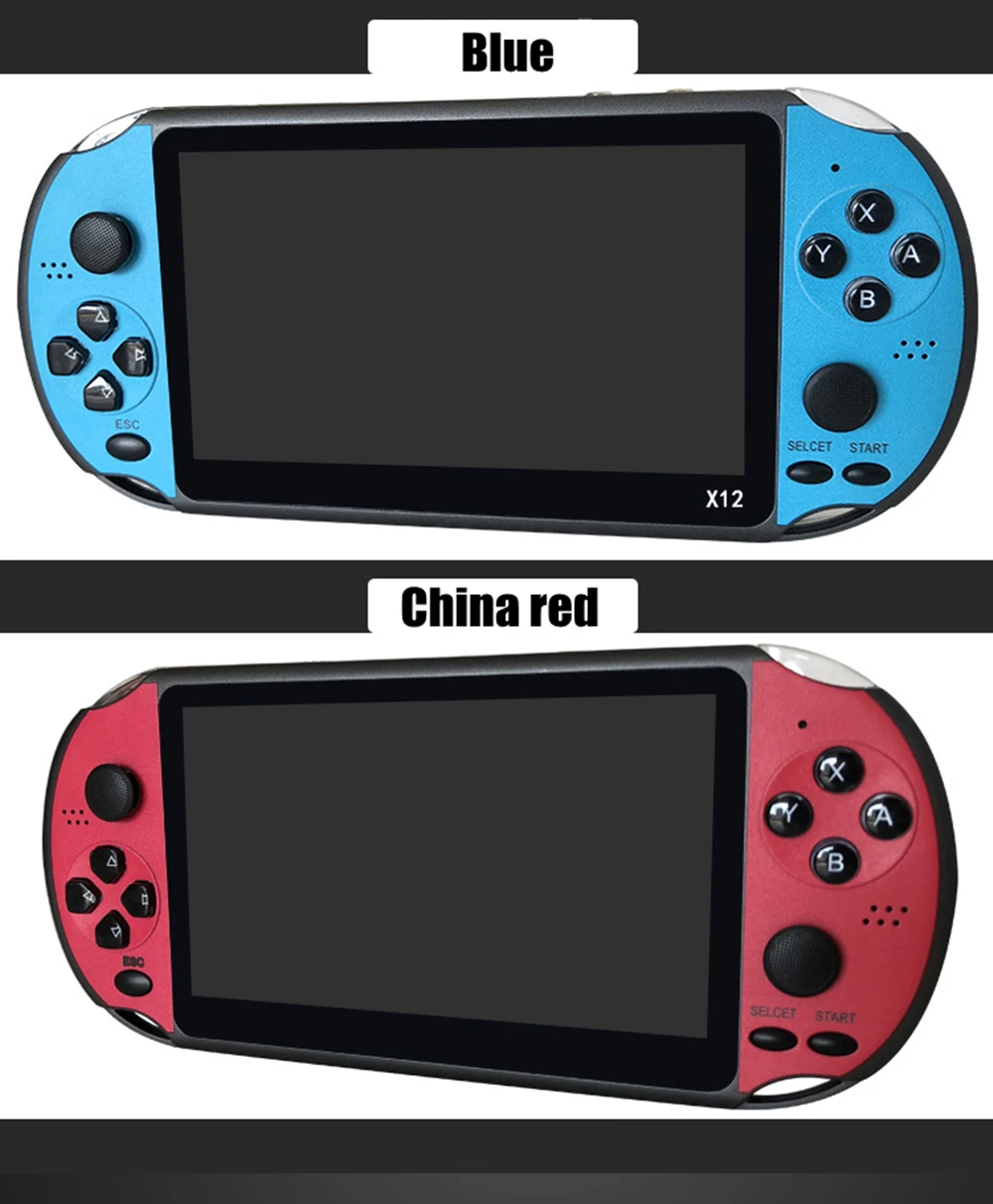 New X12 PLUS Retro Game Handheld Game Console Built-in 2000+Classic ...