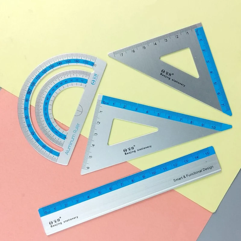 Free shipping Drawing Tools Ruler 4 pieces / bag Student Painting ...