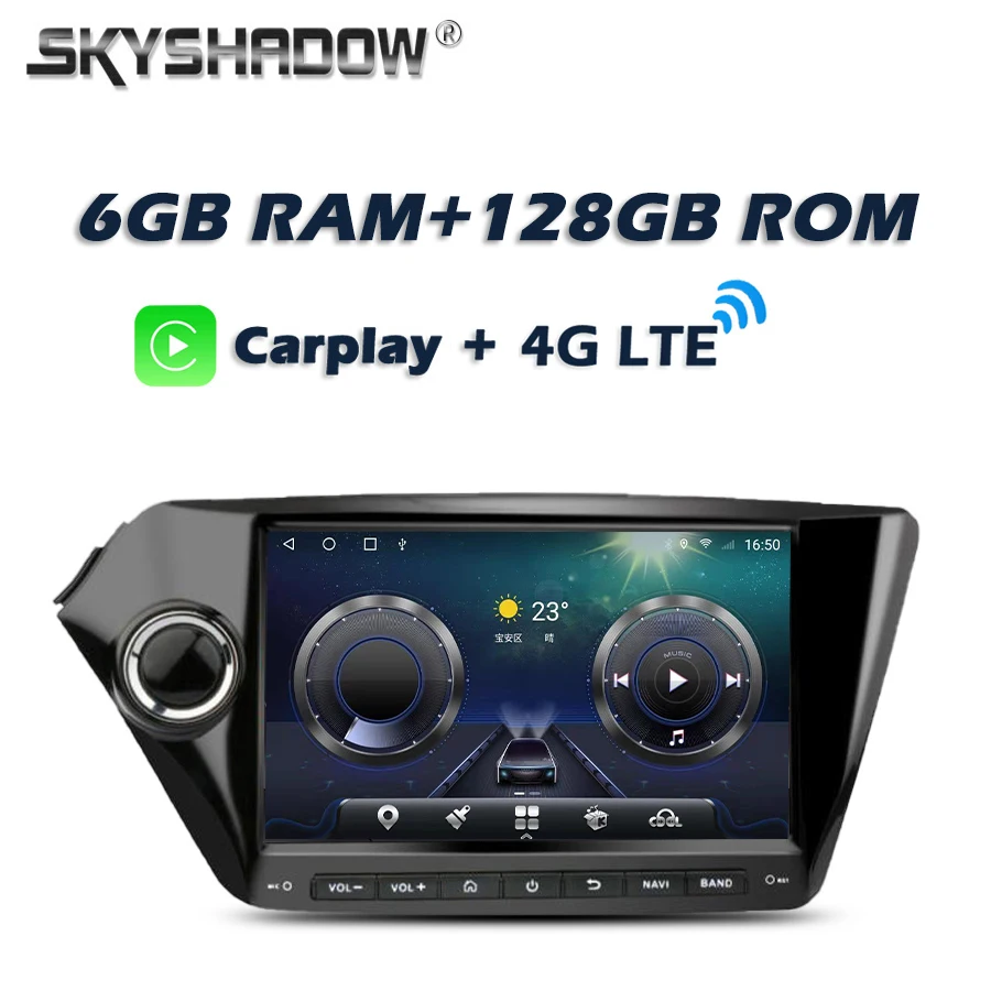 Reproductor multimedia con Android 11,0 y navegación GPS para kia, con 4G LTE Carplay autorradio ...