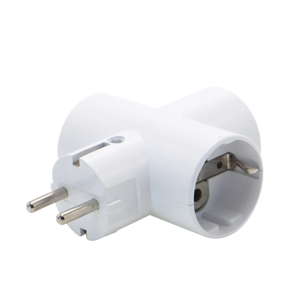 European Type Conversion Plug 1 TO 4 Way EU Standard Power Adapter ...