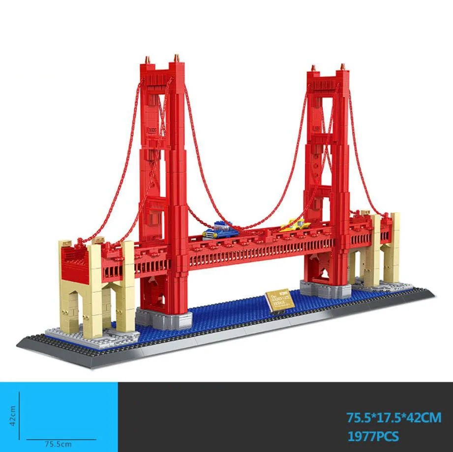 Speelgoed en spellen Golden Gate Bridge World Famous Landmarks Building ...