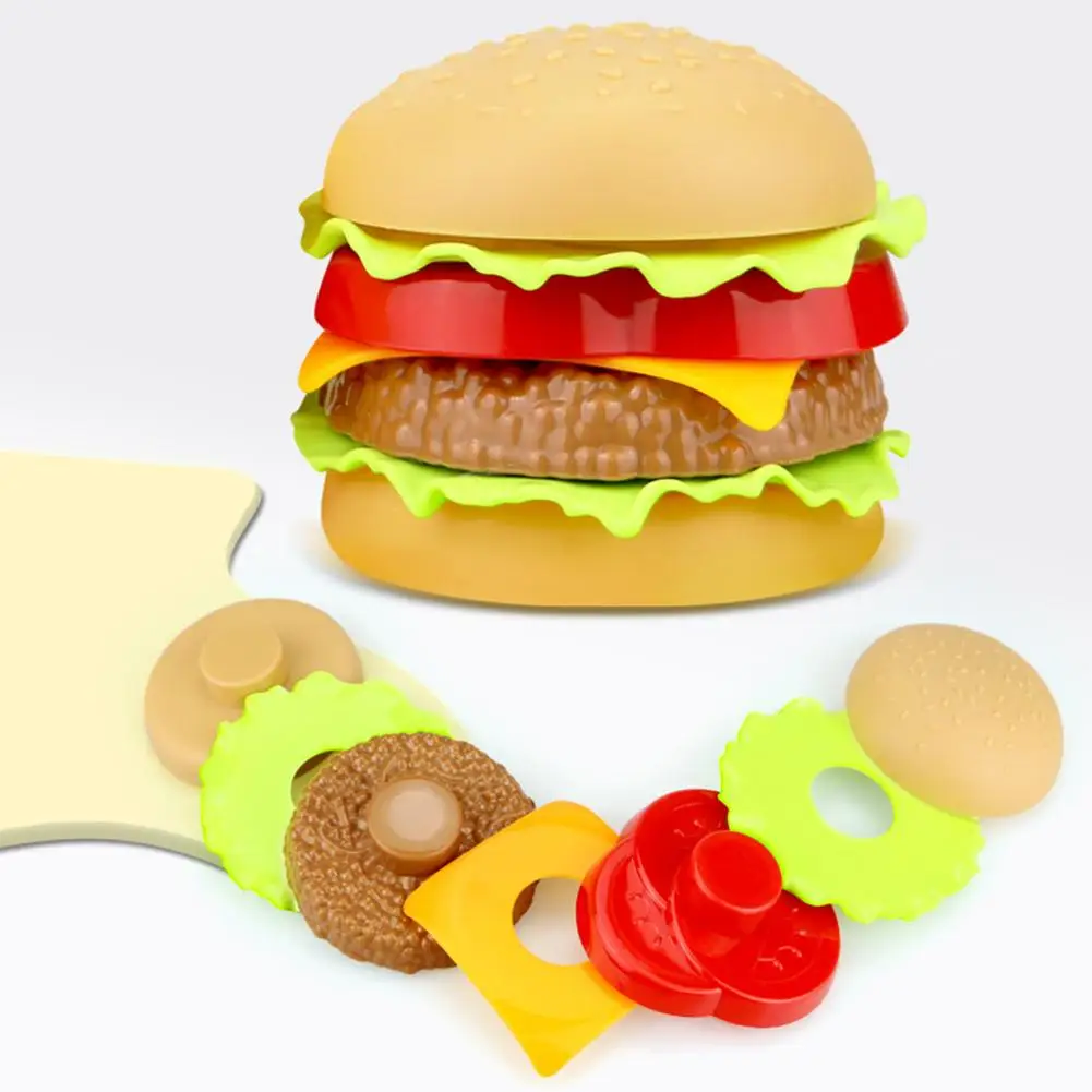 Children Simulation Food Hamburger Hotdog Kitchen Toy Set Pretend Play ...